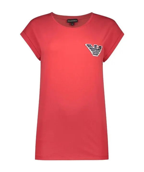 Emporio Armani Short-sleeved Crewneck T-shirt With Logo Detail