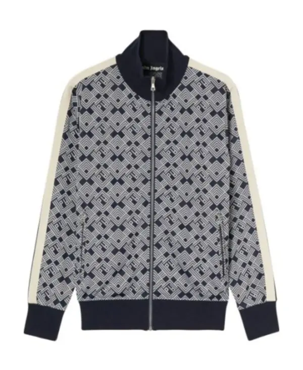Palm Angels Monogram High Neck Track Jacket