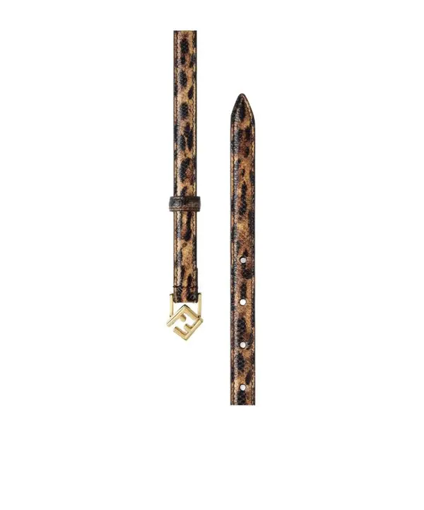 Fendi Ff Diamonds Belt - Brown