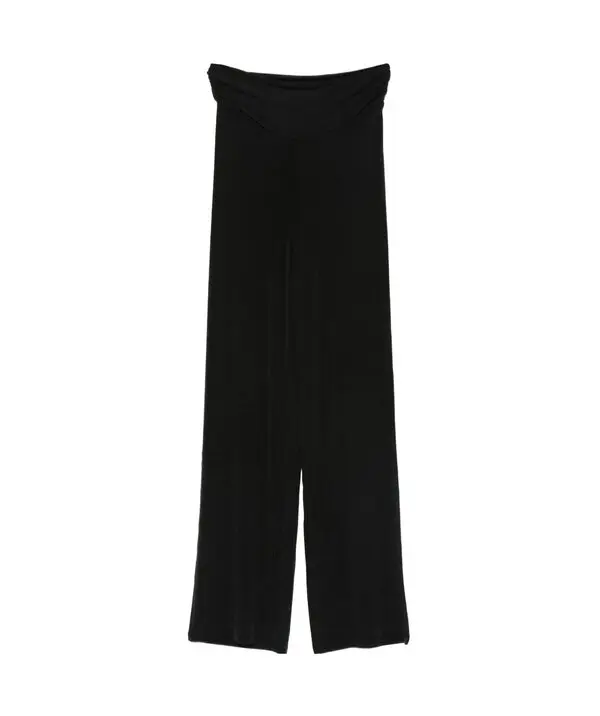 AYA MUSE Ribbed Ruched Trousers