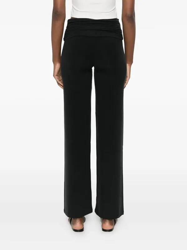 AYA MUSE Ribbed Ruched Trousers