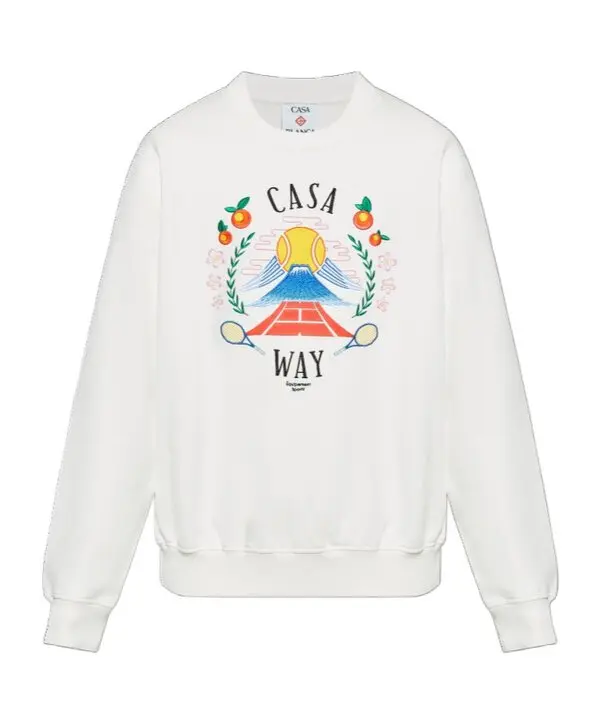 Casablanca Casa Way Crewneck Sweatshirt - White