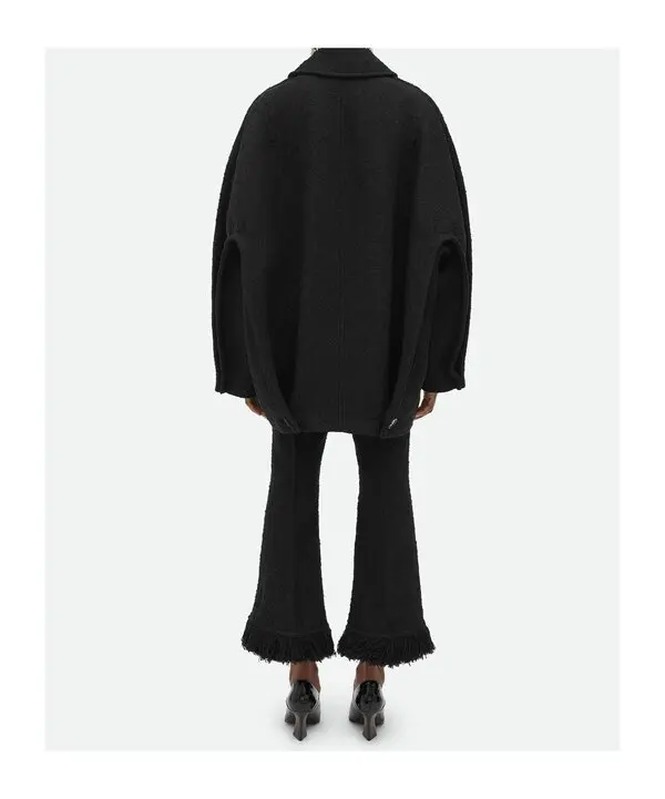 Bottega Veneta Light Cotton Tweed Cocoon Coat