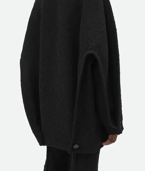 Bottega Veneta Light Cotton Tweed Cocoon Coat