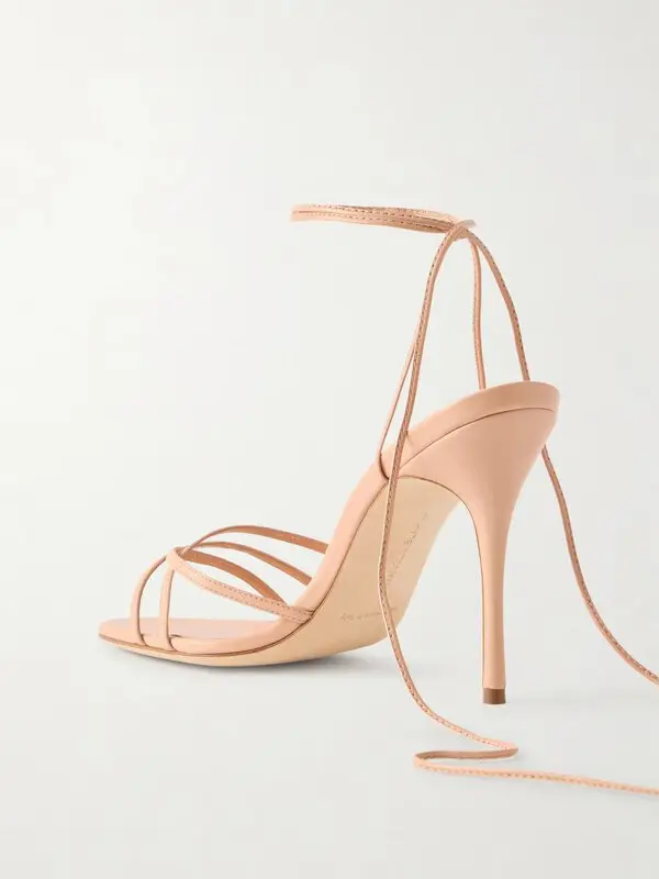 Manolo Blahnik Leva 105 Leather High-heeled Sandals - Blush