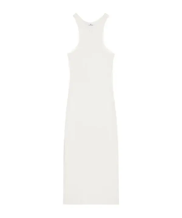 COURREGES Courrèges Racerback Jersey Midi Dress - White