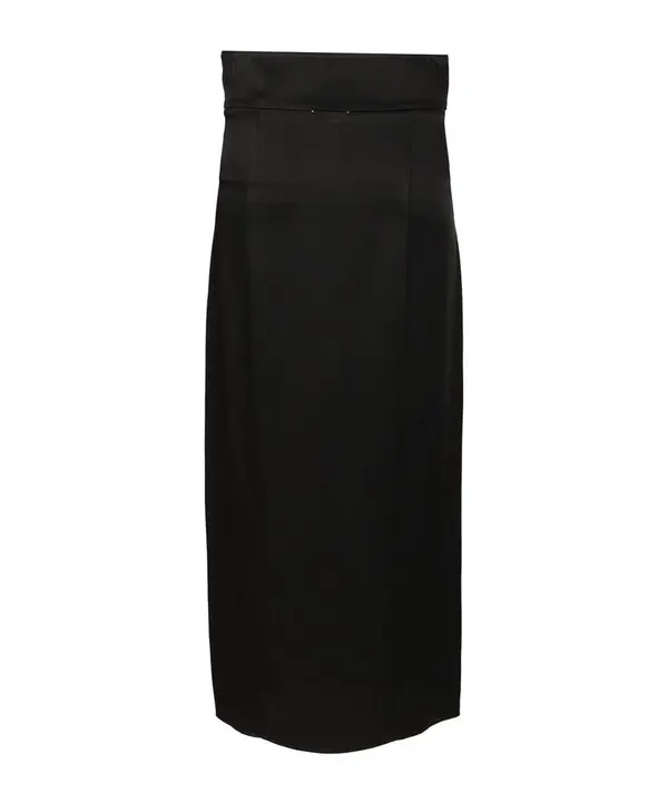 FORTE_FORTE High Waist Maxi Skirt With Button Detailing