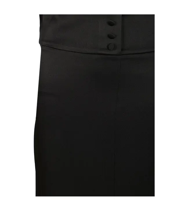 FORTE_FORTE High Waist Maxi Skirt With Button Detailing