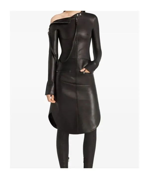 COURREGES Zipped Biker Top - Black