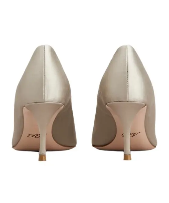 ROGER VIVIER Flower Strass Embellished Pumps - Silver