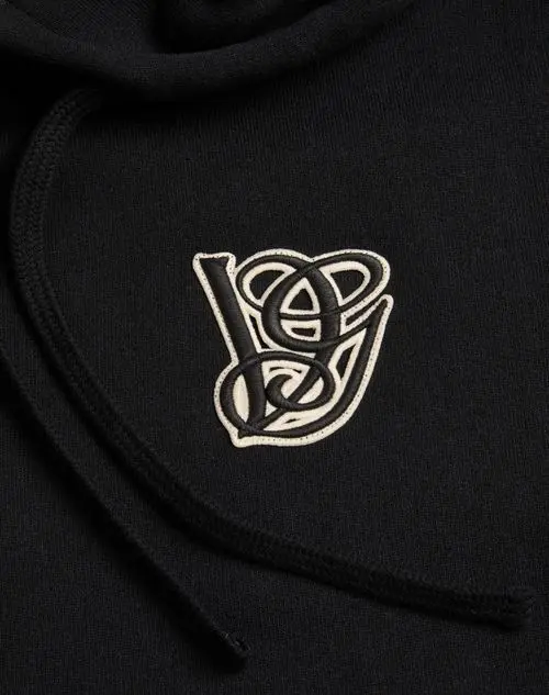 Valentino Garavani Logo Embroidered Zip-up Hoodie