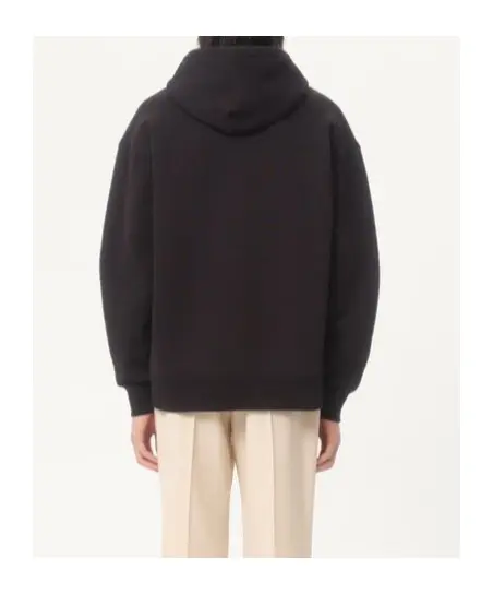 Valentino Garavani Logo Embroidered Zip-up Hoodie
