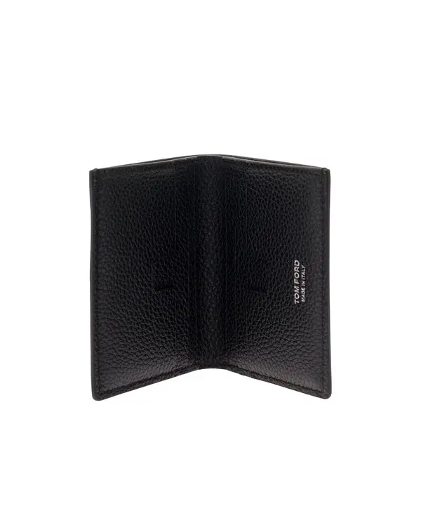 TOM FORD Logo Printed Bi-fold Wallet - Black