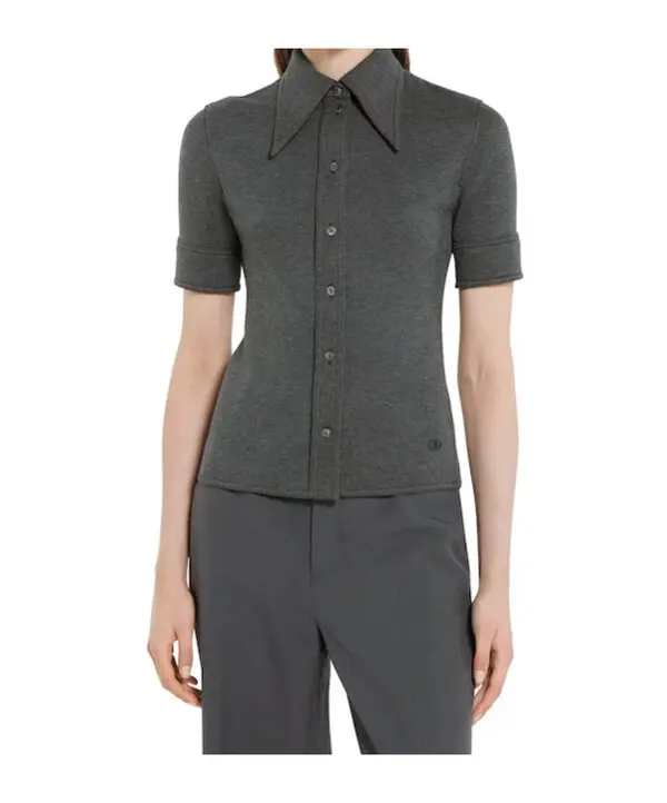 Gucci Collared Short-sleeve Shirt - Dark Grey