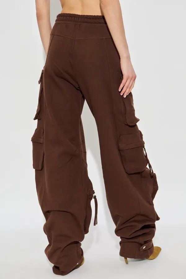 Attico The Fern Cargo Pants - Brown