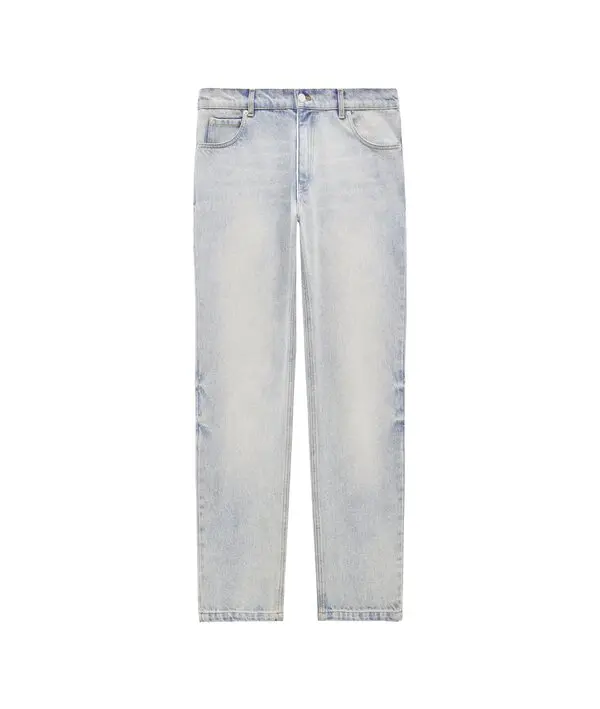 COURREGES Courrèges Logo Embroidered Straight Leg Jeans