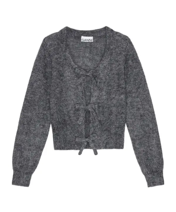GANNI Drawstring Cardigan