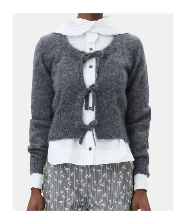GANNI Drawstring Cardigan