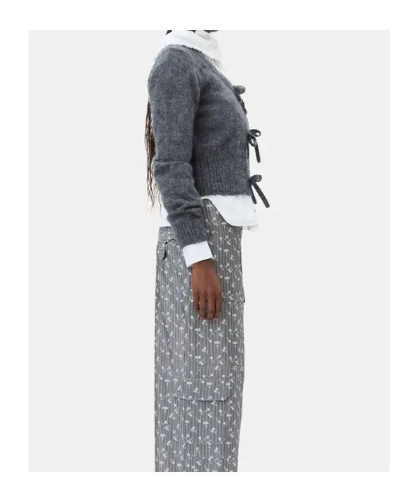 GANNI Drawstring Cardigan