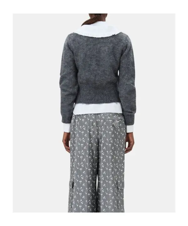 GANNI Drawstring Cardigan