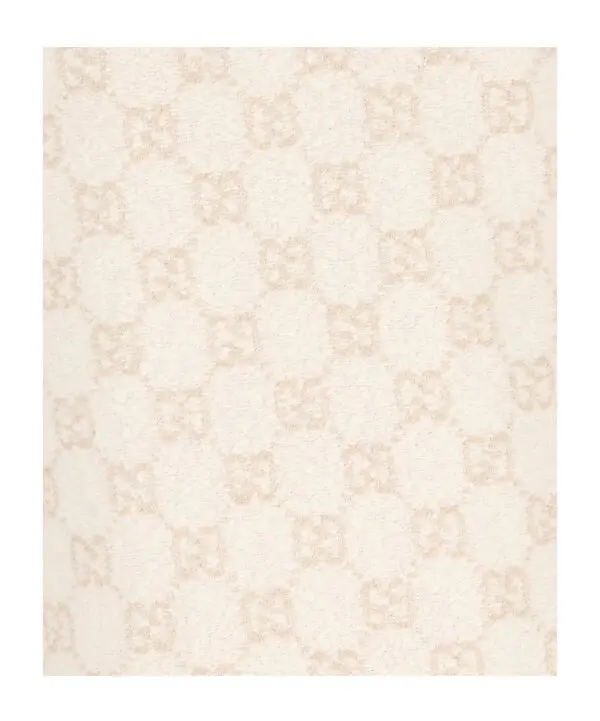 Gucci Gg Jacquard Knit Polo Dress - Beige