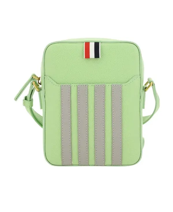 Thom Browne 4-bar Stripe Messenger Bag - Green