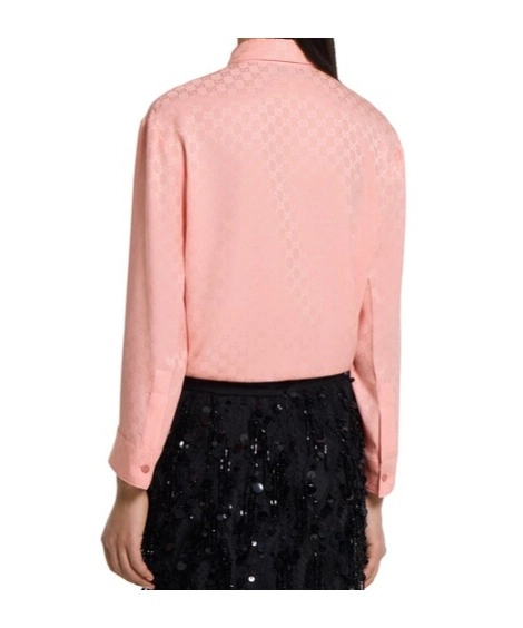 Gucci Monogrammed Long-sleeve Shirt