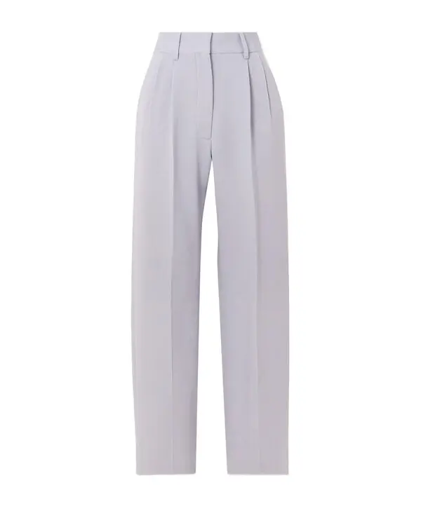 BLAZÉ MILANO Pleated Tapered Casual Pants - Gray