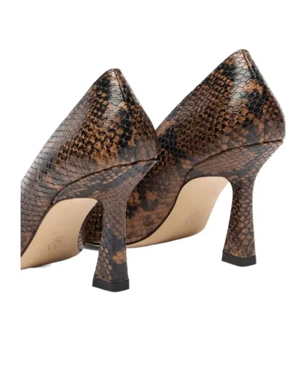 STUART WEITZMAN Vinnie 85 Sculpted Heel Pointed Toe Pumps - Brown