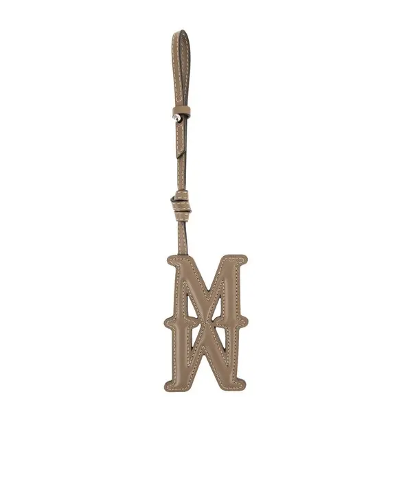 Max Mara Logo Patch Keyring - Brown