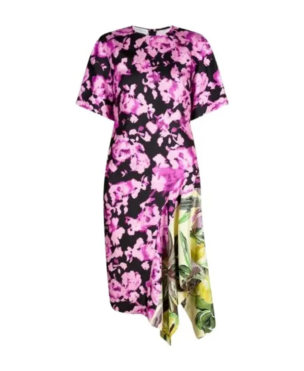 Dries Van Noten Floral Pattern Pendant Dress