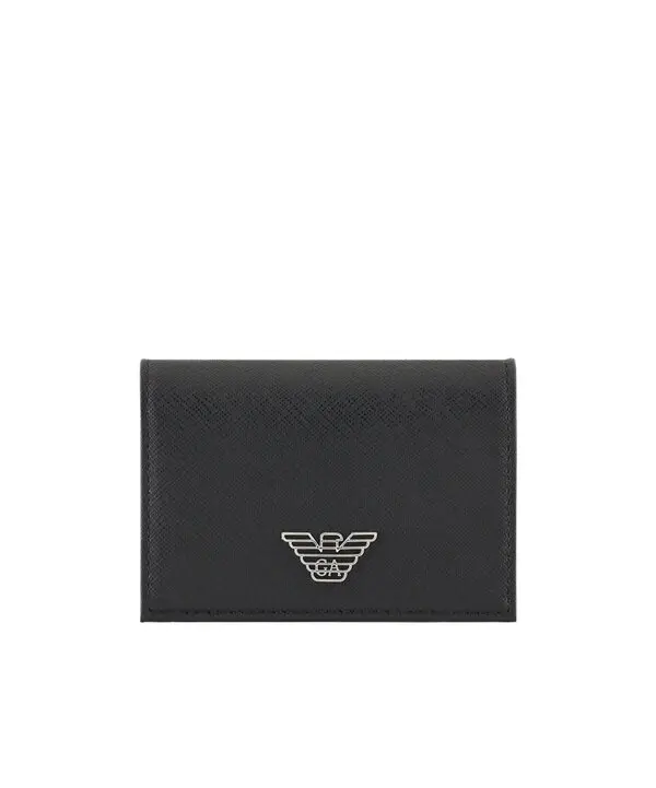 Emporio Armani Logo-plaque Wallet - Black