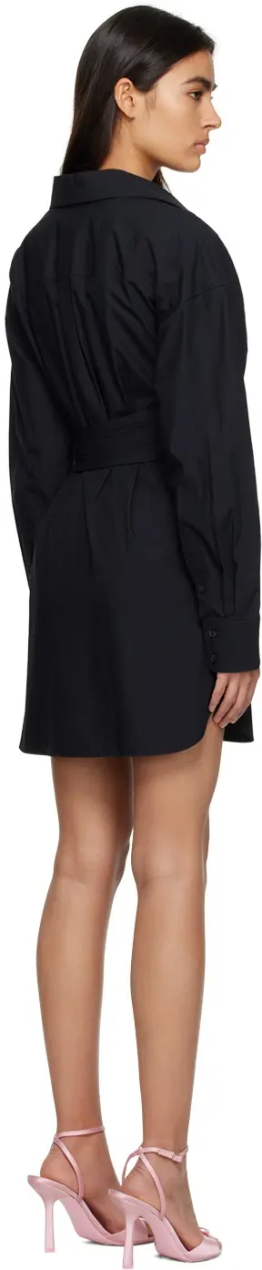 Alexander Wang Gathered Long-sleeved Shirt Dress