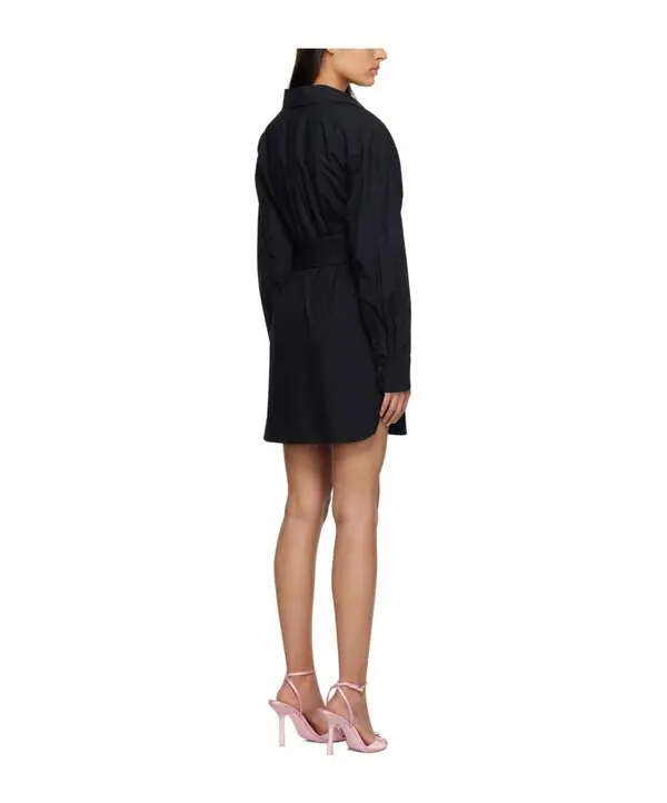 Alexander Wang Gathered Long-sleeved Shirt Dress