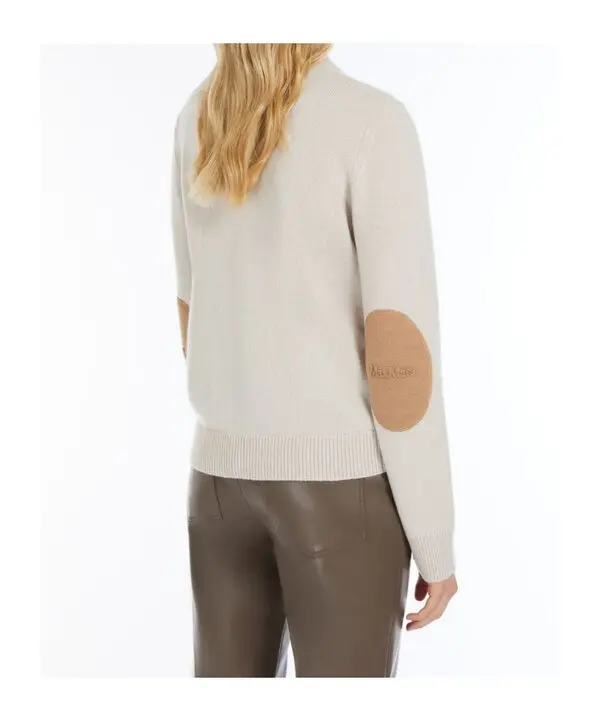 Max Mara Crewneck Jumper With Ribbed Details - Ivory