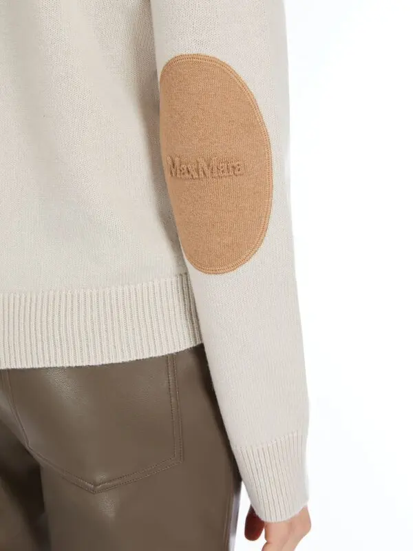 Max Mara Crewneck Jumper With Ribbed Details - Ivory