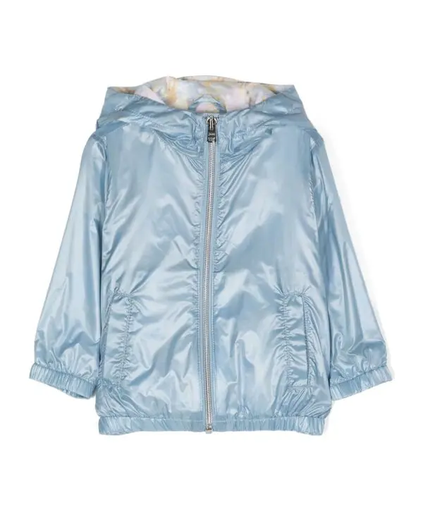 Herno Hooded Rain Jacket - Blue