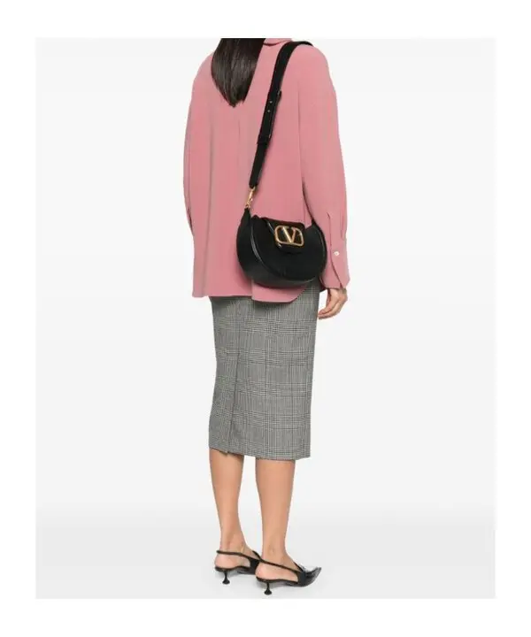 Valentino Garavani Vlogo Signature Foldover Top Shoulder Bag