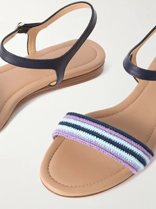 Gabriela Hearst Alexi Crocheted Sandals - Multicolor