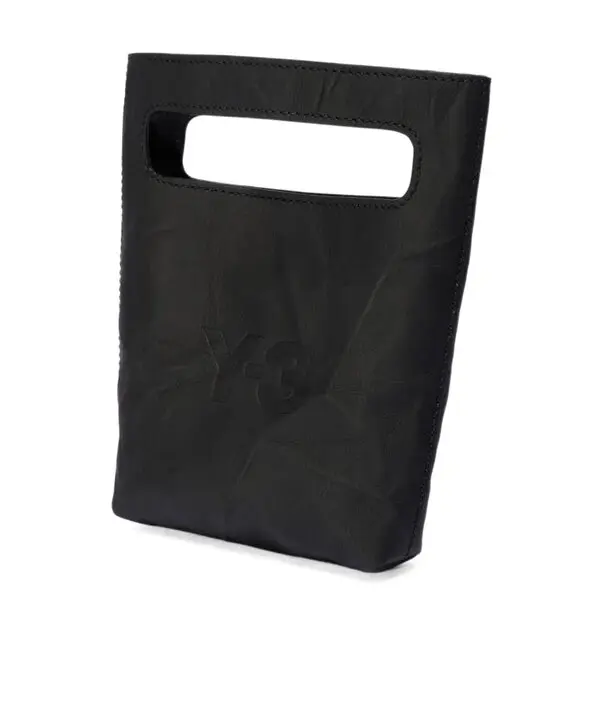 Y3 Logo-embossed Crossbody Bag - Black