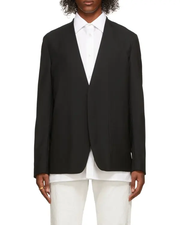 MAISON MARGIELA Single-breasted V-neck Blazer