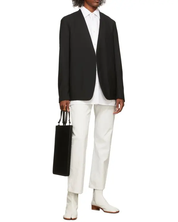 MAISON MARGIELA Single-breasted V-neck Blazer