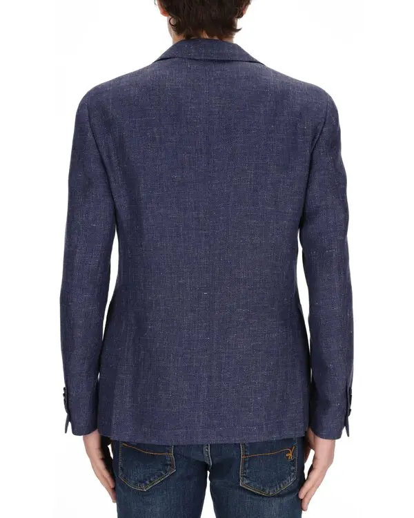 LARDINI Single-breasted Tailored Blazer - Blue