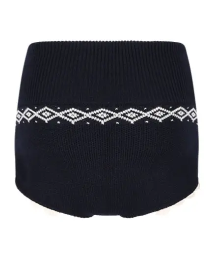 Magda Butrym High-waisted Knitwear Mini Shorts With Crochet Trims