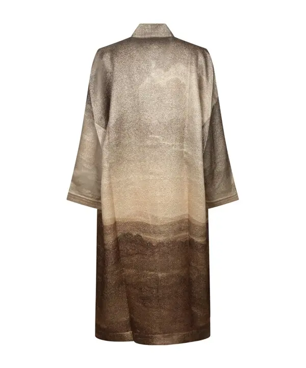 PIERRE-LOUIS MASCIA Landscape Print Open Cardigan Coat