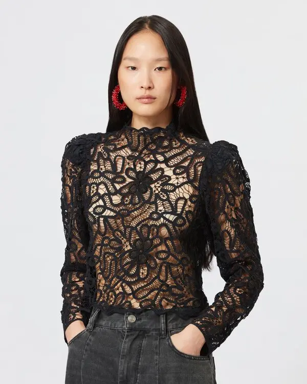 Isabel Marant Étoile Neline Lace Detailed Top