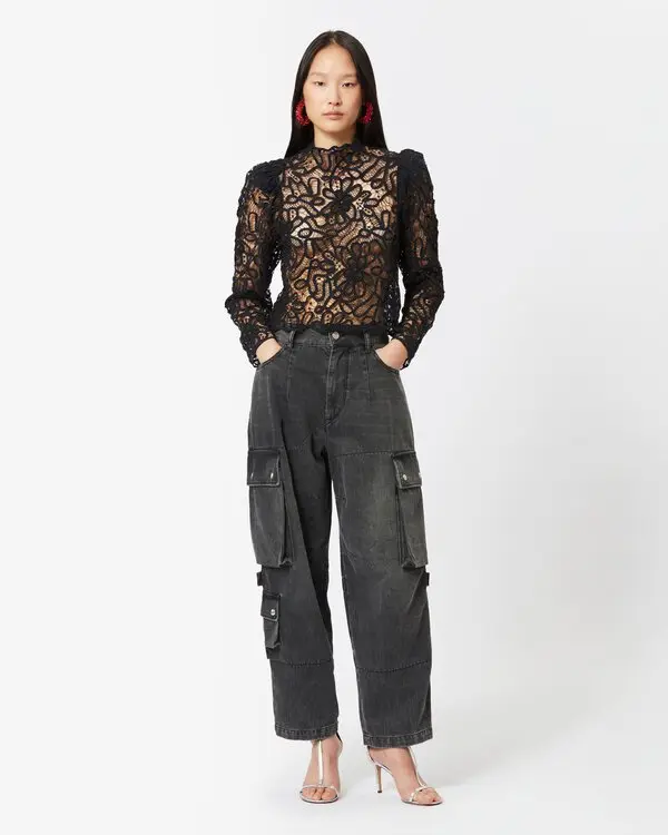 Isabel Marant Étoile Neline Lace Detailed Top
