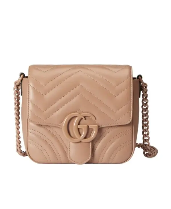 Gucci Gg Marmont Mini Shoulder Bag - Pink