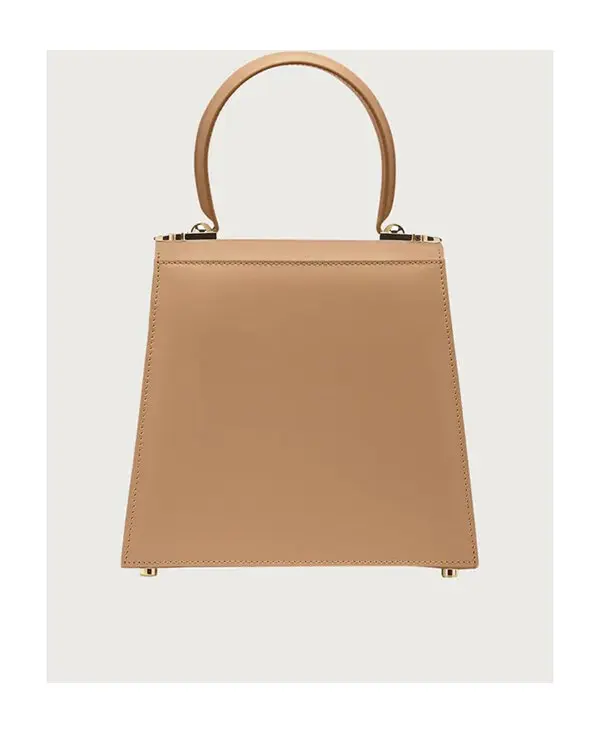 FERRAGAMO Gold Buckle Handbag