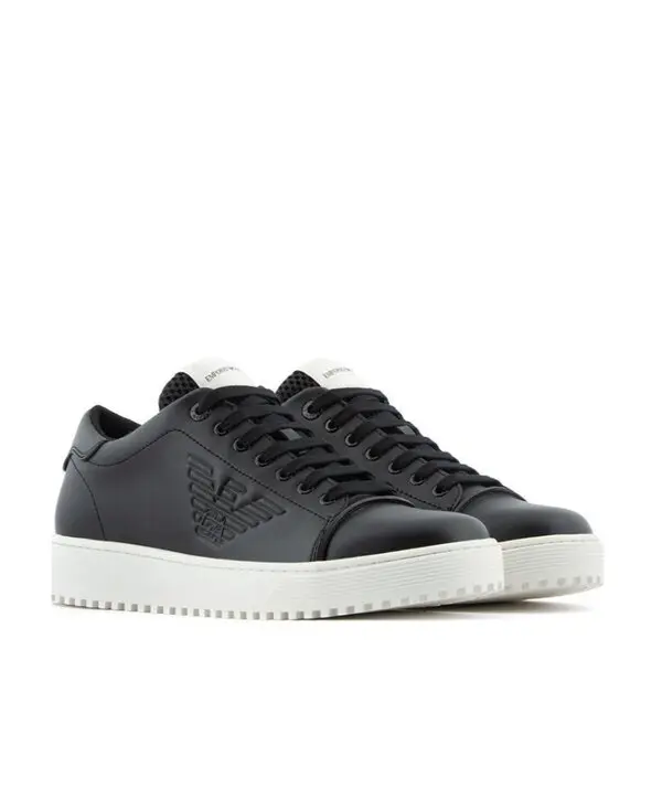 Emporio Armani Logo Detail Lace-up Sneakers